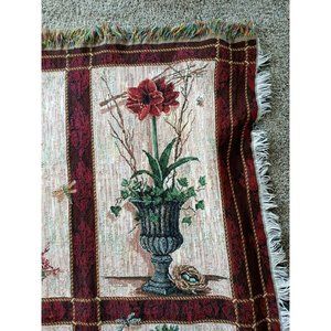 Goodwin Weavers | Bedding | Throw 59 X 4 With Floral Motif Goodwin ...